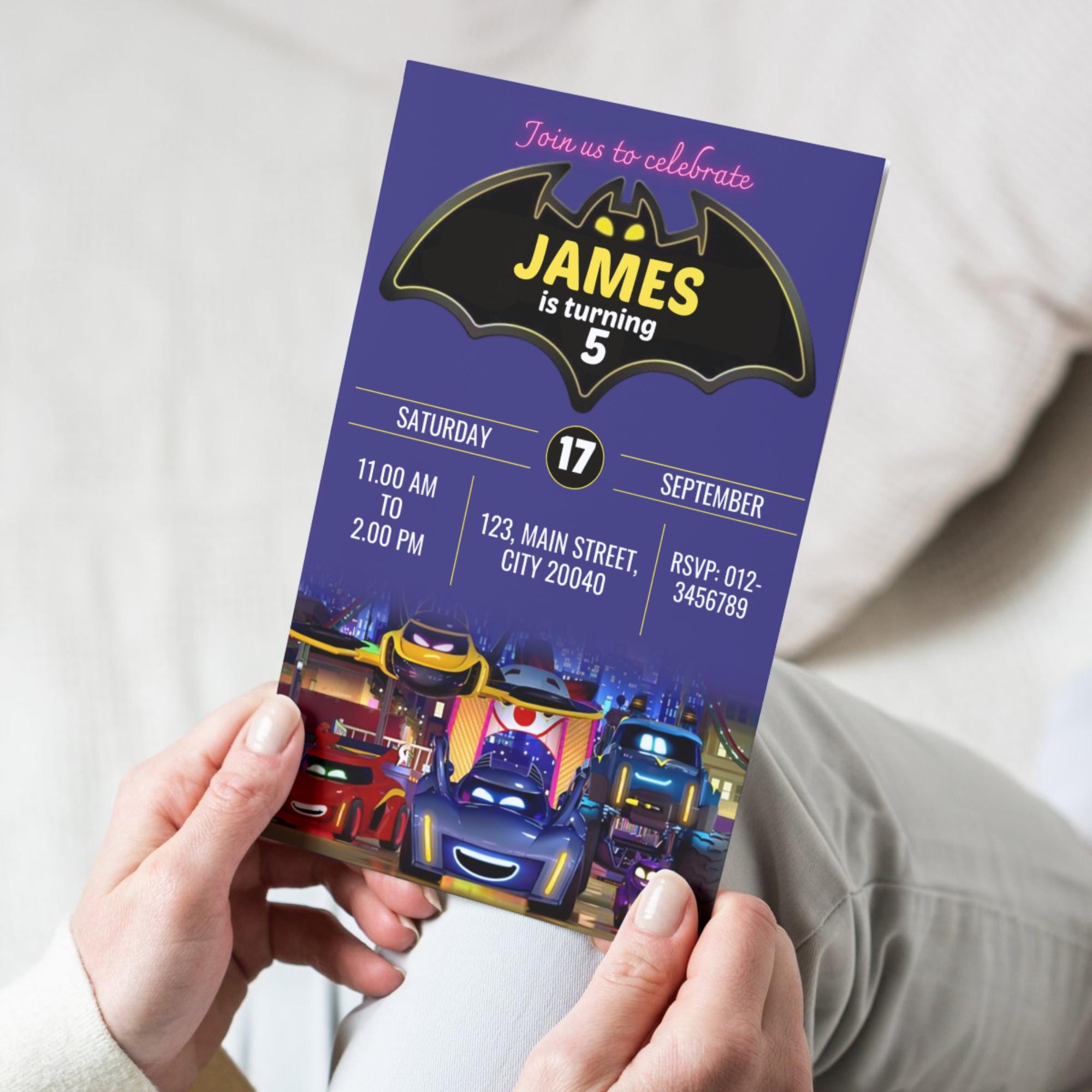 Batwheels Birthday Invitation, Batwheels, Batwheels Birthday, Batwheels ...