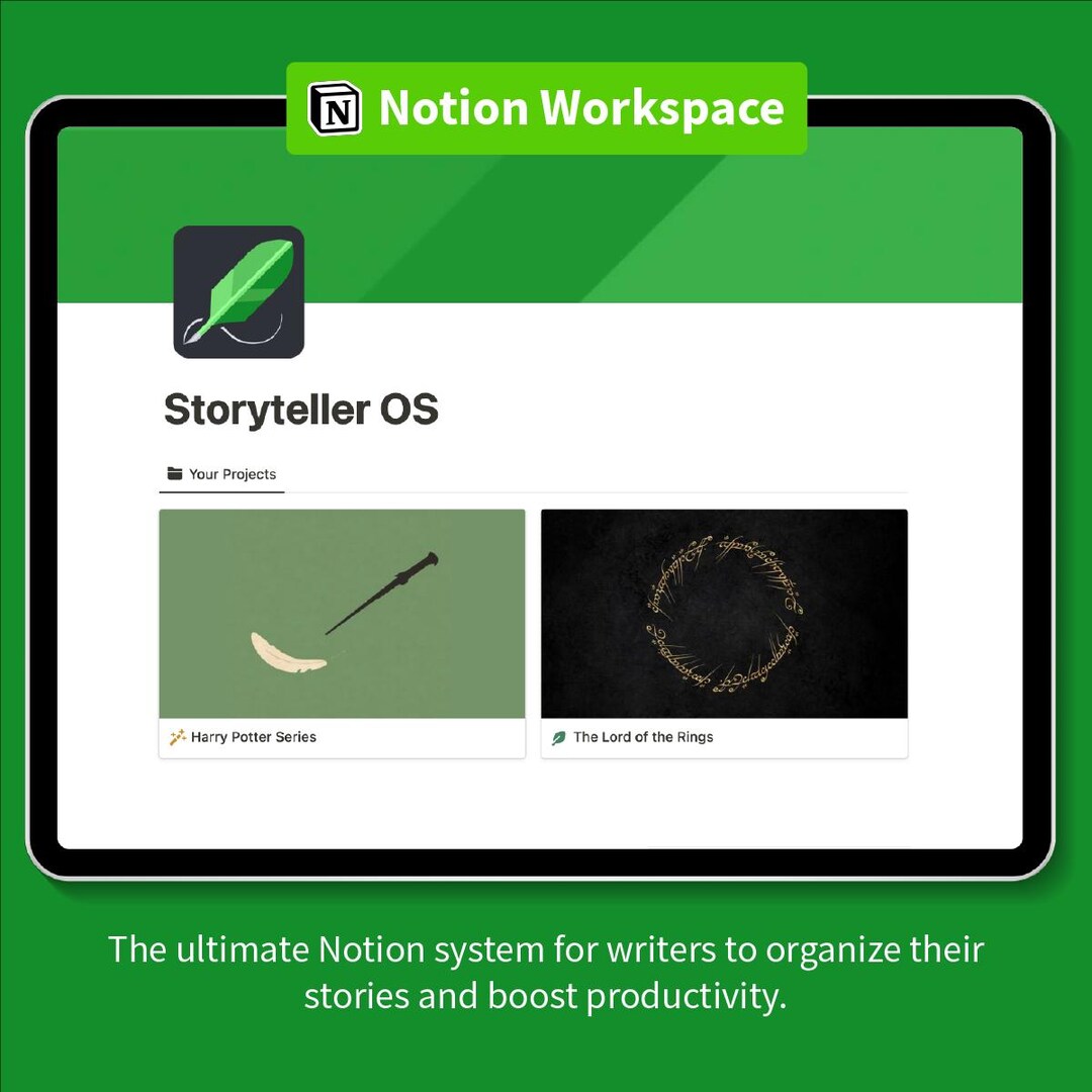 Storyteller OS Notion Template for Writers to Organize Their Story ...