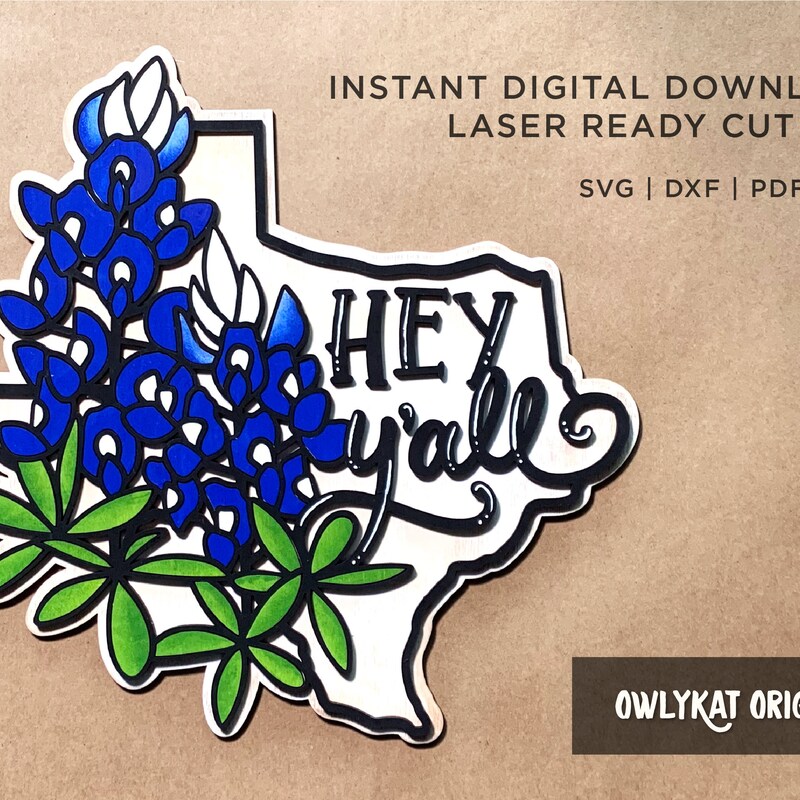 Texas Bluebonnets Svg - Etsy