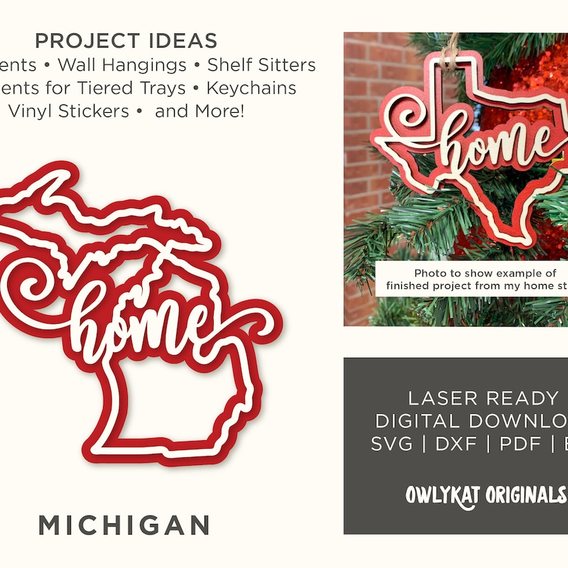 Michigan Home Sign - Etsy