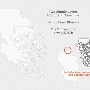 New Jersey Blue Violet SVG | Flower SVG | Laser Cut File | New Jersey ...