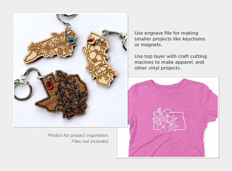 North Dakota Prairie Rose SVG Flower SVG Laser Cut North - Etsy