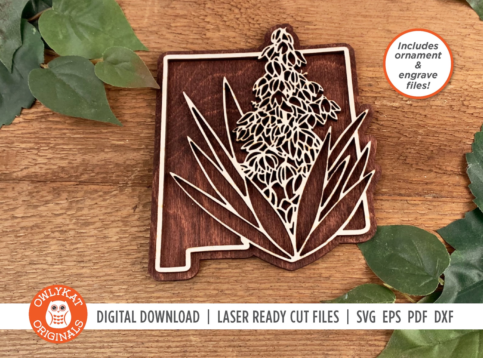 New Mexico Yucca SVG Flower SVG Laser Cut File State SVG - Etsy
