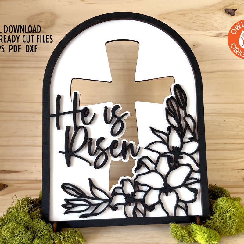He is Risen Sign - Etsy