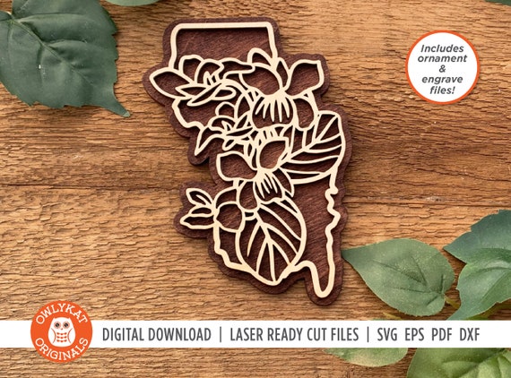 New Jersey Blue Violet SVG Flower SVG Laser Cut File New | Etsy