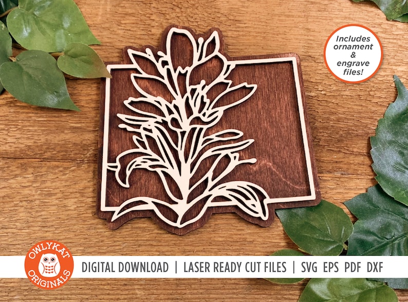 Wyoming Indian Paintbrush SVG Flower SVG Laser Cut File - Etsy