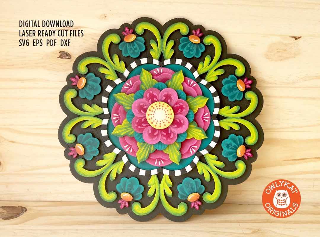 Layered Rosemal Svg | Rosemal Plate | Wood Rosemal Sign | Modern ...