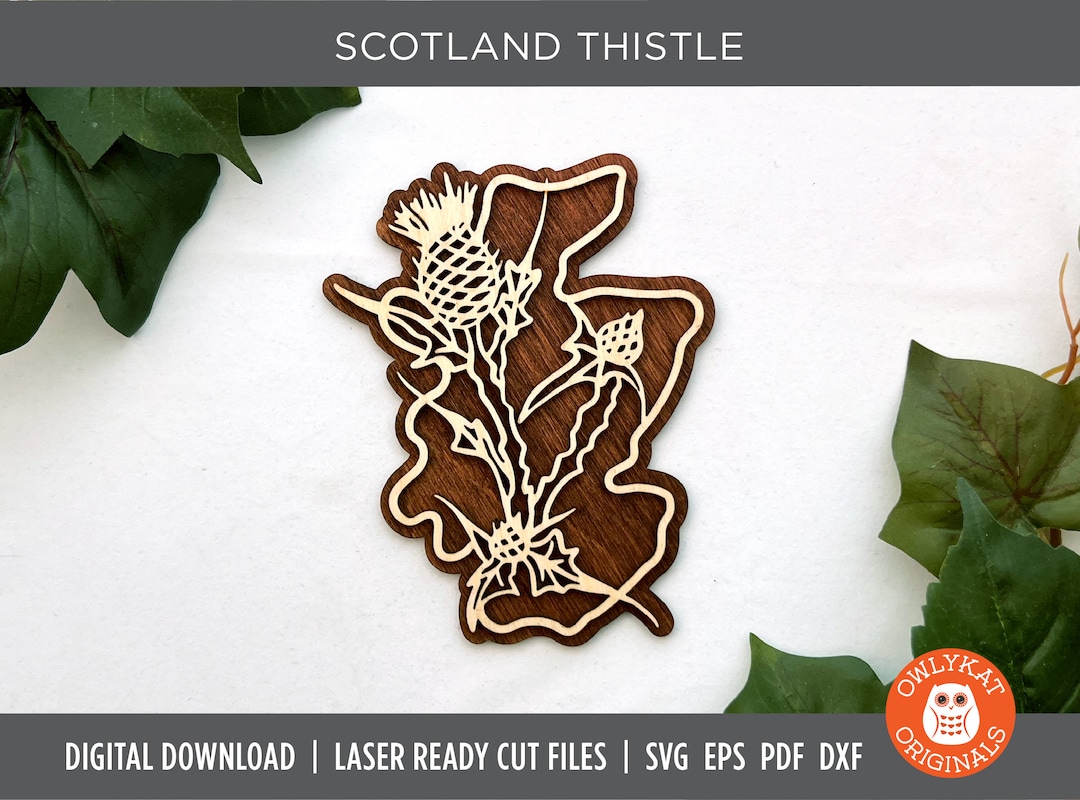 Scotland Thistle Laser Cut File: Flower SVG (digital Download) - Etsy