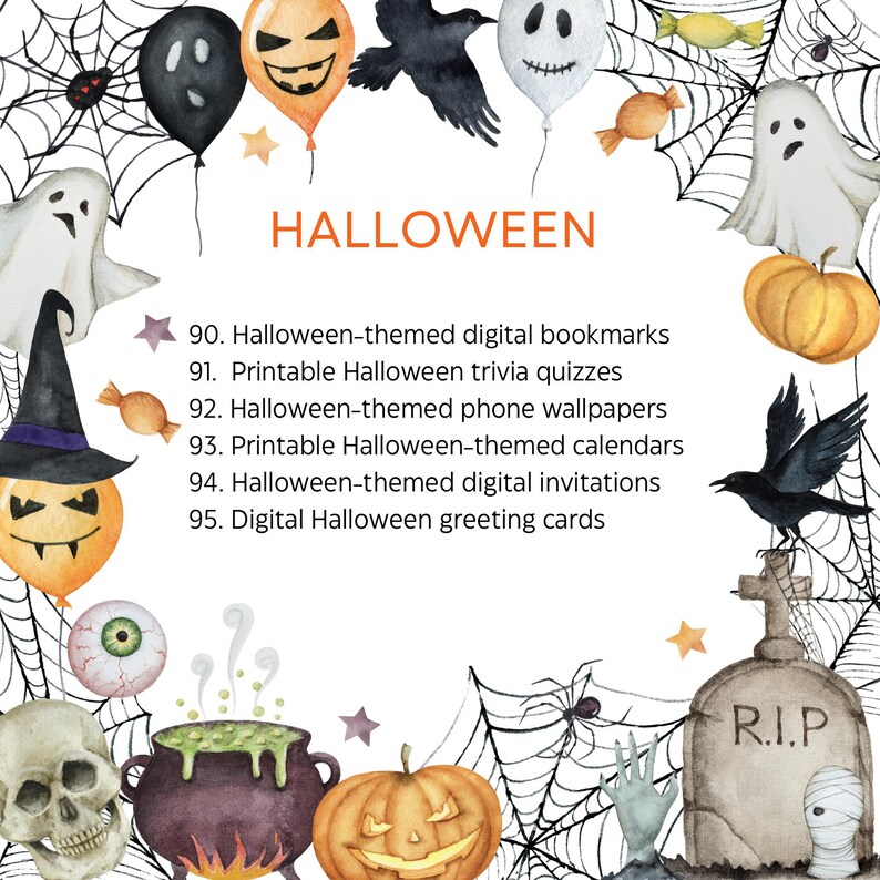 100 Ideas for Halloween Digital Products to Sell on Etsy - Etsy