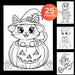 Spooky Fun Halloween Coloring Pages for Kids 25 Printable Pages of ...
