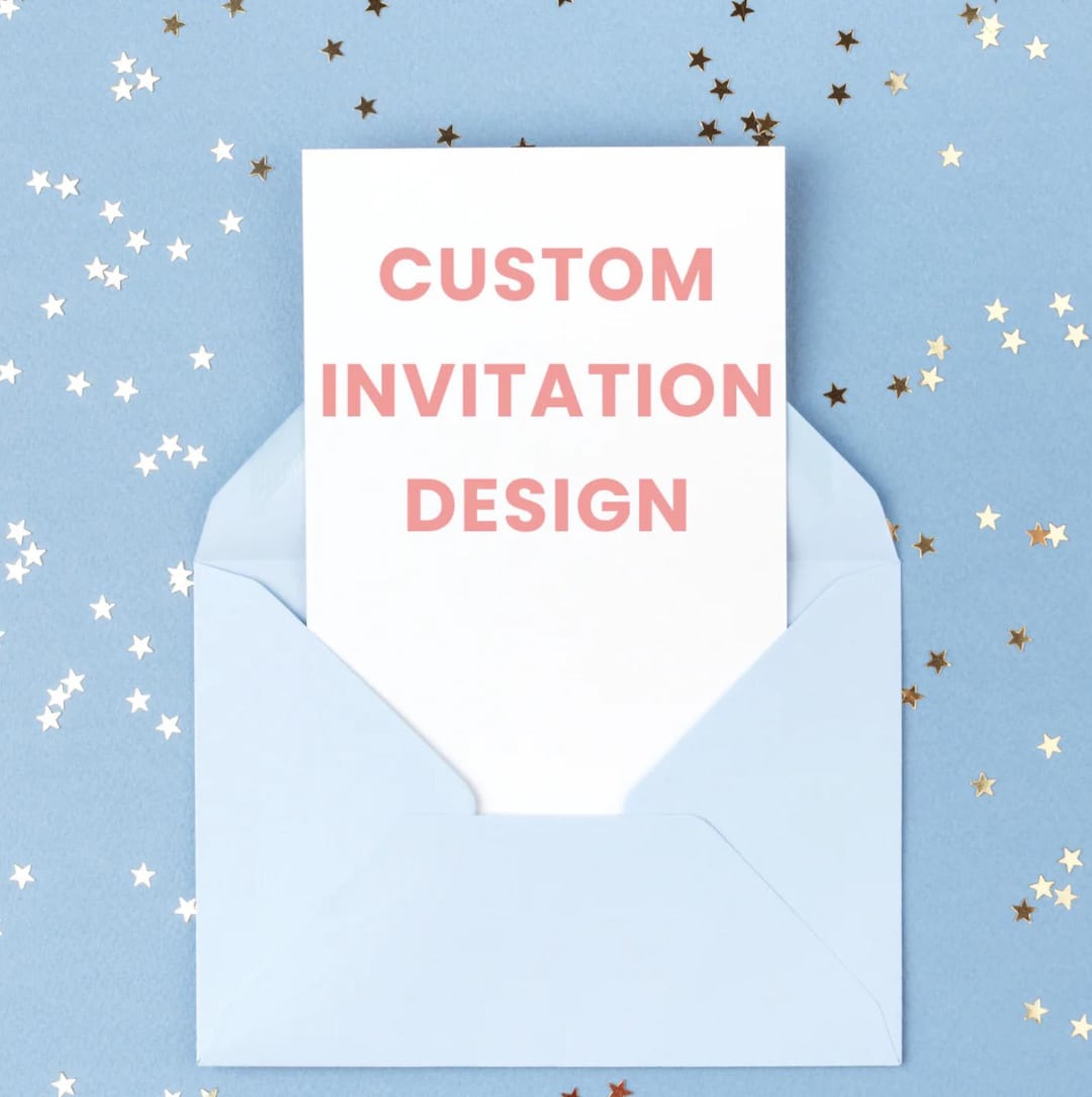 Customized Invitation Design - Etsy