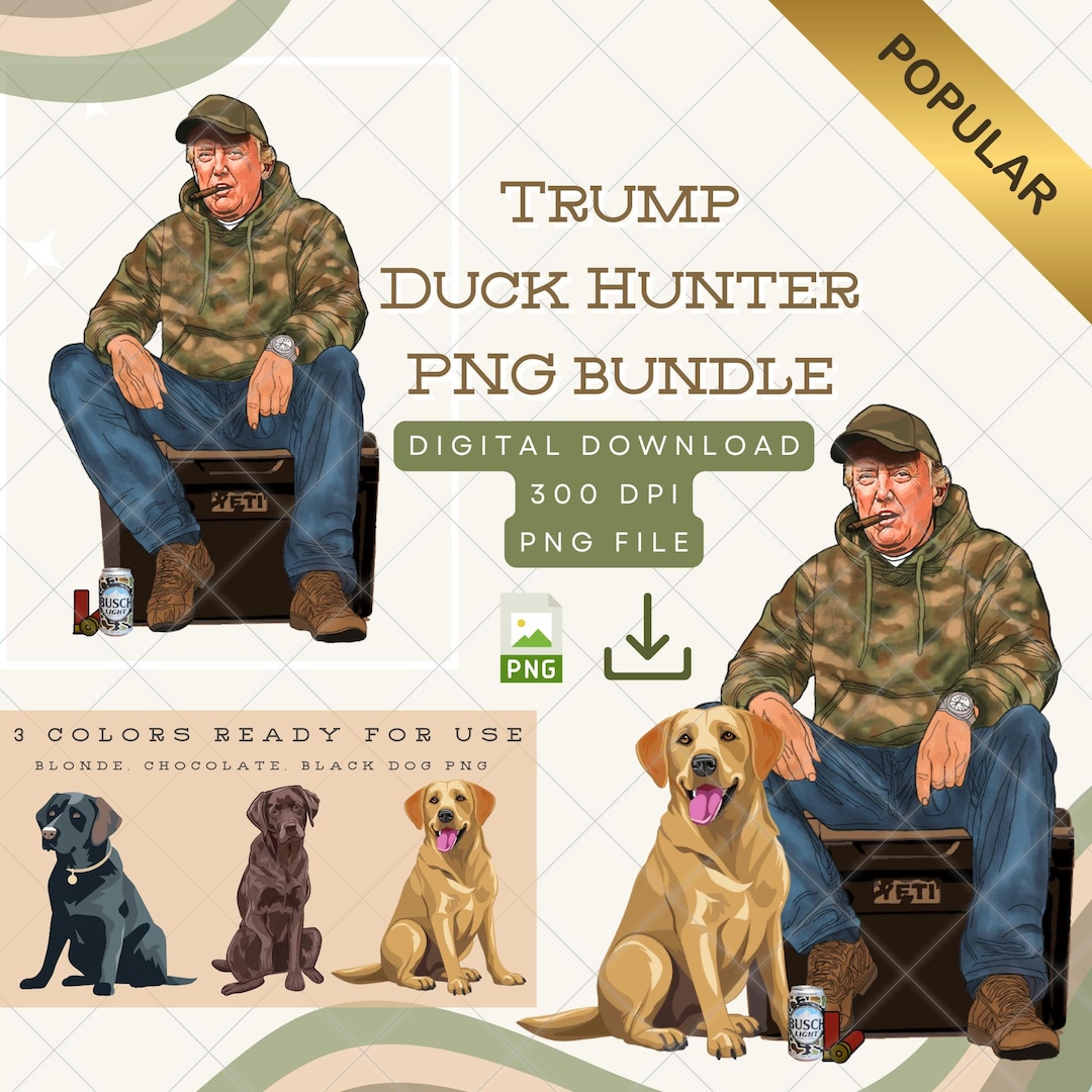 Trump Duck Hunting Camo PNG Bundle: Election 2024 (digital Download) - Etsy