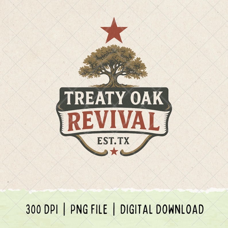Treaty Oak Revival Western Graphic: Rodeo Country Design (digital ...