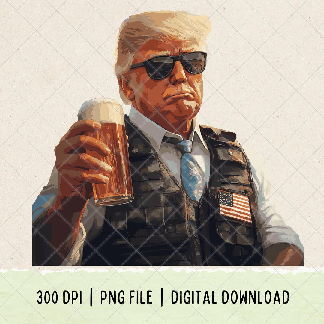 Trump Beer Camo PNG Sublimation and DTF Design, Election, Trump 2024 ...
