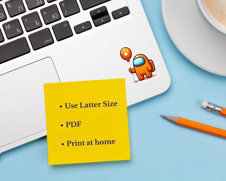 Among Us Inspired Crewmate Stickers Fun & Colorful Space Themed Decals ...