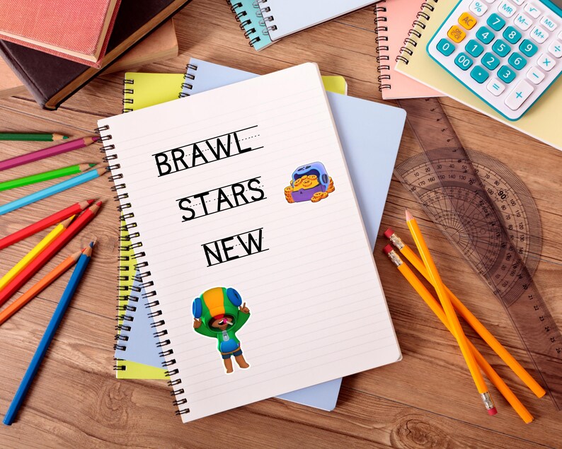 Brawl Stars New Characters Sticker Pack 5 Pages, 30 Fun Stickers - Etsy