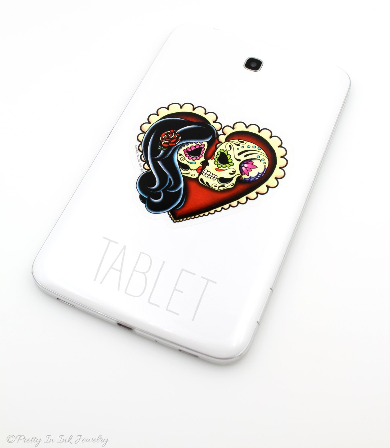 Ashes Sticker Day of the Dead Lovers Sugar Skull Kissing | Etsy