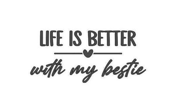 Life is Better With My Bestie PNG, SVG, JPEG. **digital File** - Etsy