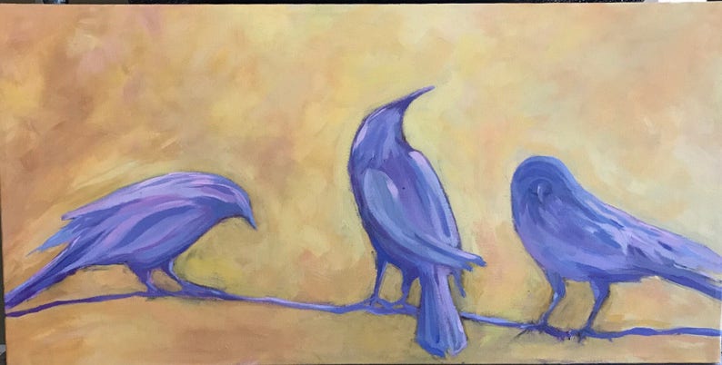 Crow Trio - Etsy