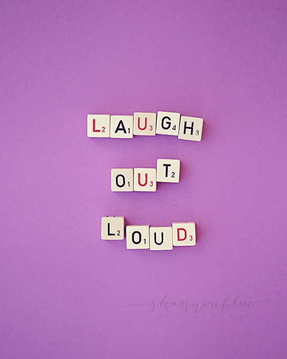 Laugh Out Loud Photograph / LOL Laughter Happiness | Etsy