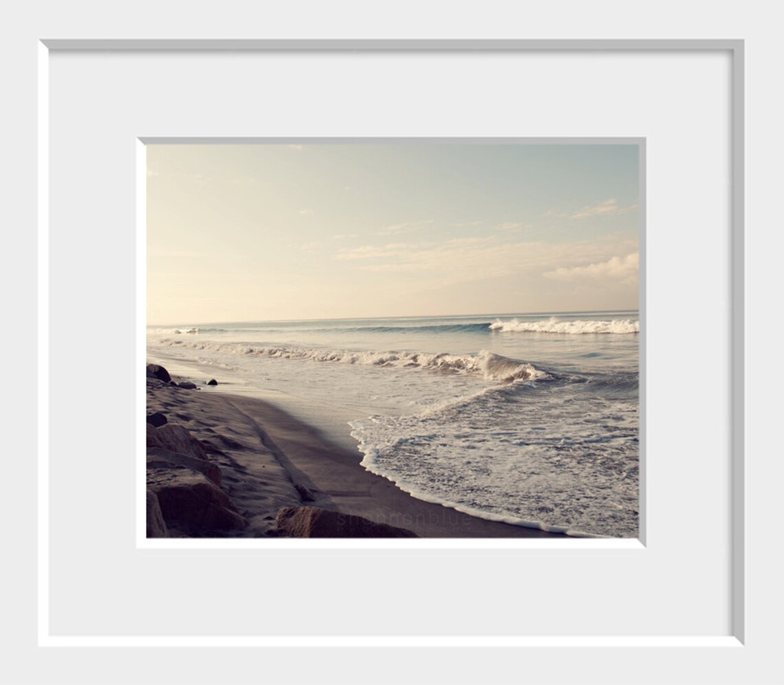 Ocean Waves Beach Nature Photograph / Water Coast - Etsy