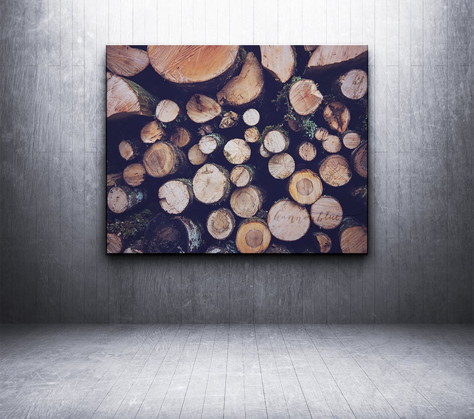 Firewood Nature Photography Rustic Brown Wood Logs - Etsy