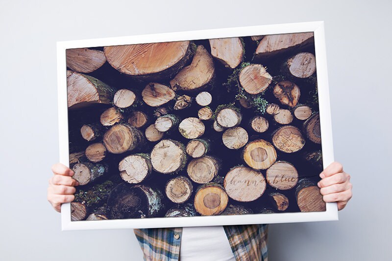 Firewood Nature Photography Rustic Brown Wood Logs - Etsy