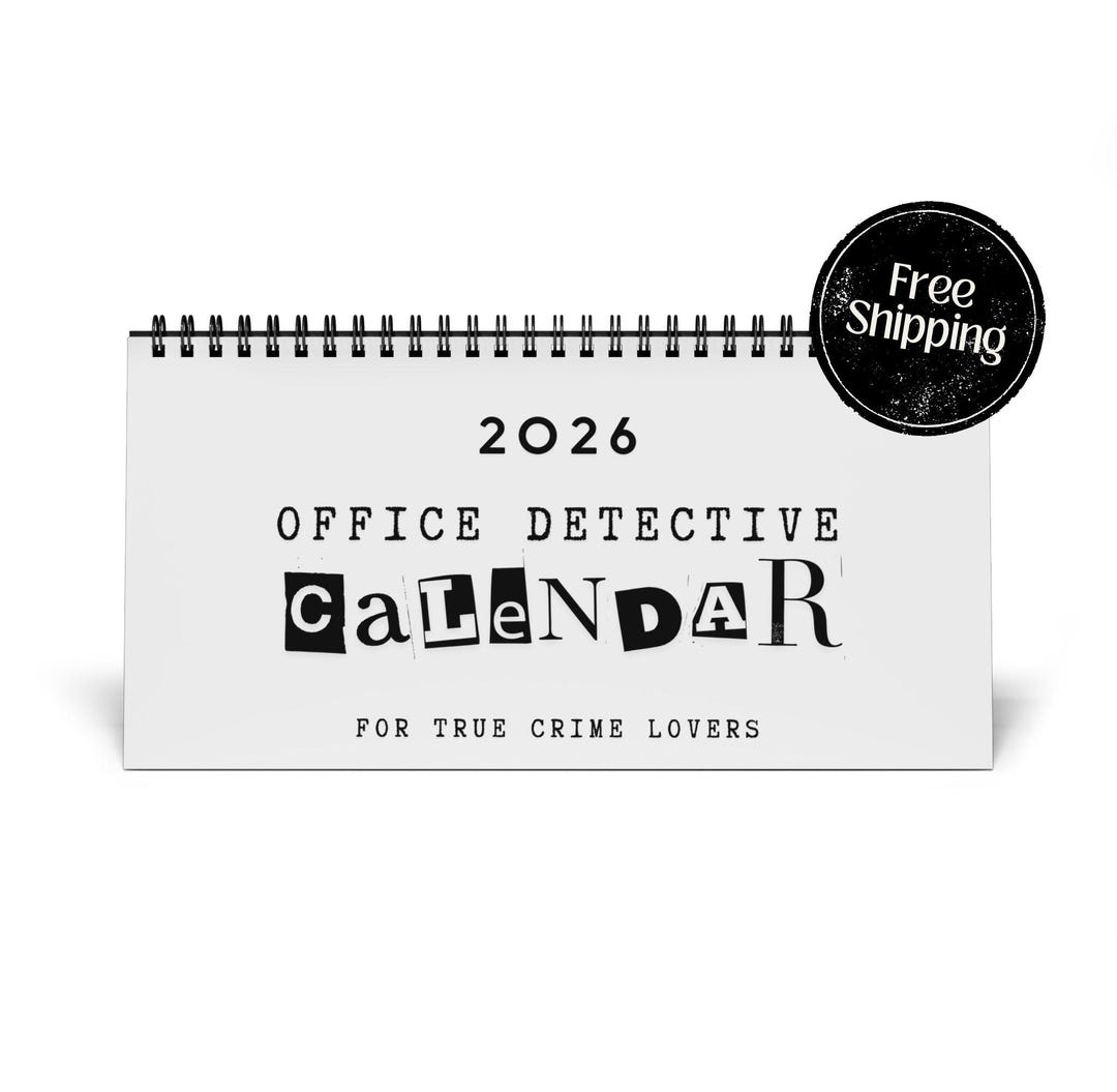 Office Detective Calendar 2026, Desk Calendar, Funny Calendar, Gift for ...