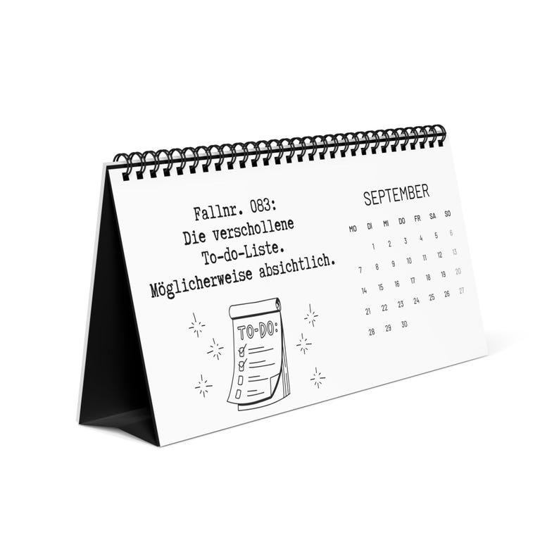 Office Detective Calendar 2026, Doodle Calendar, Desk Calendar for True ...