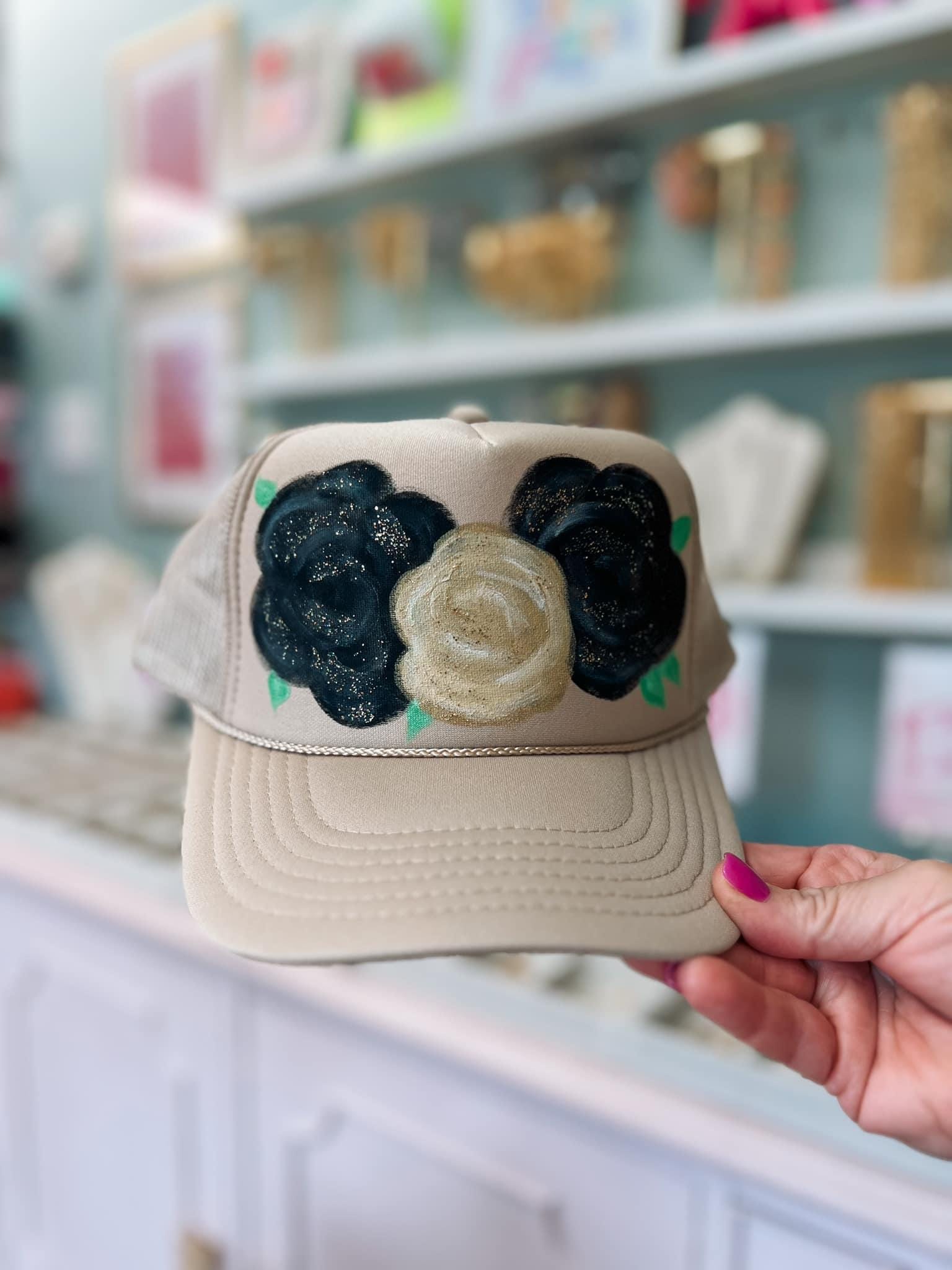 Custom Floral Trucker Hat - Etsy