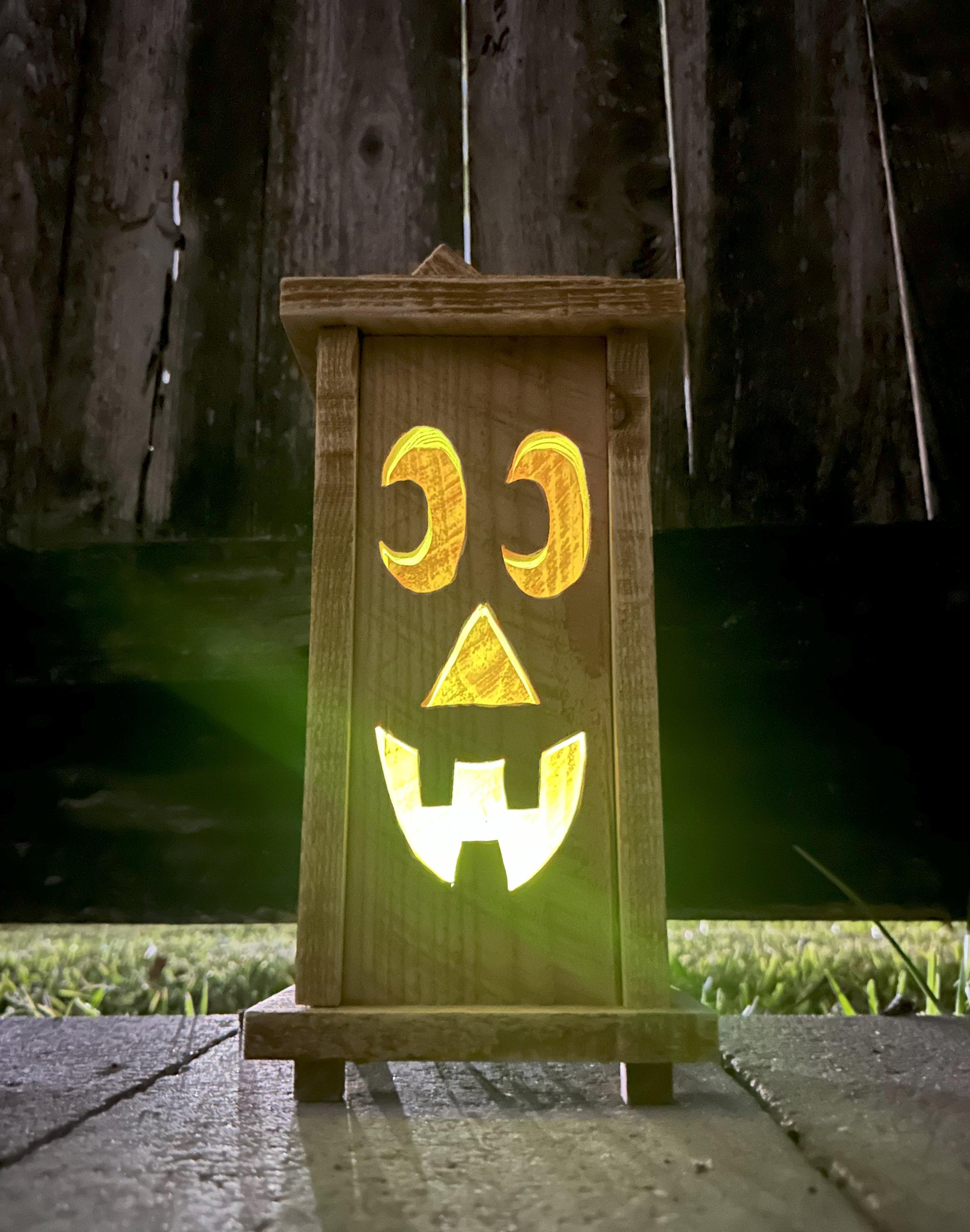 Wooden Halloween Jack O' Lantern - Etsy