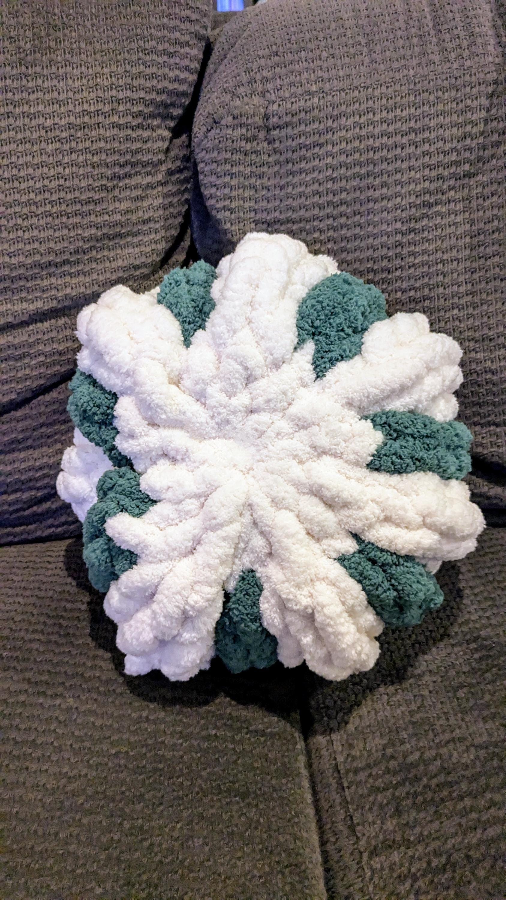 Large Seasonal Chunky Knit Peppermint Candy Throw Pillows - Etsy