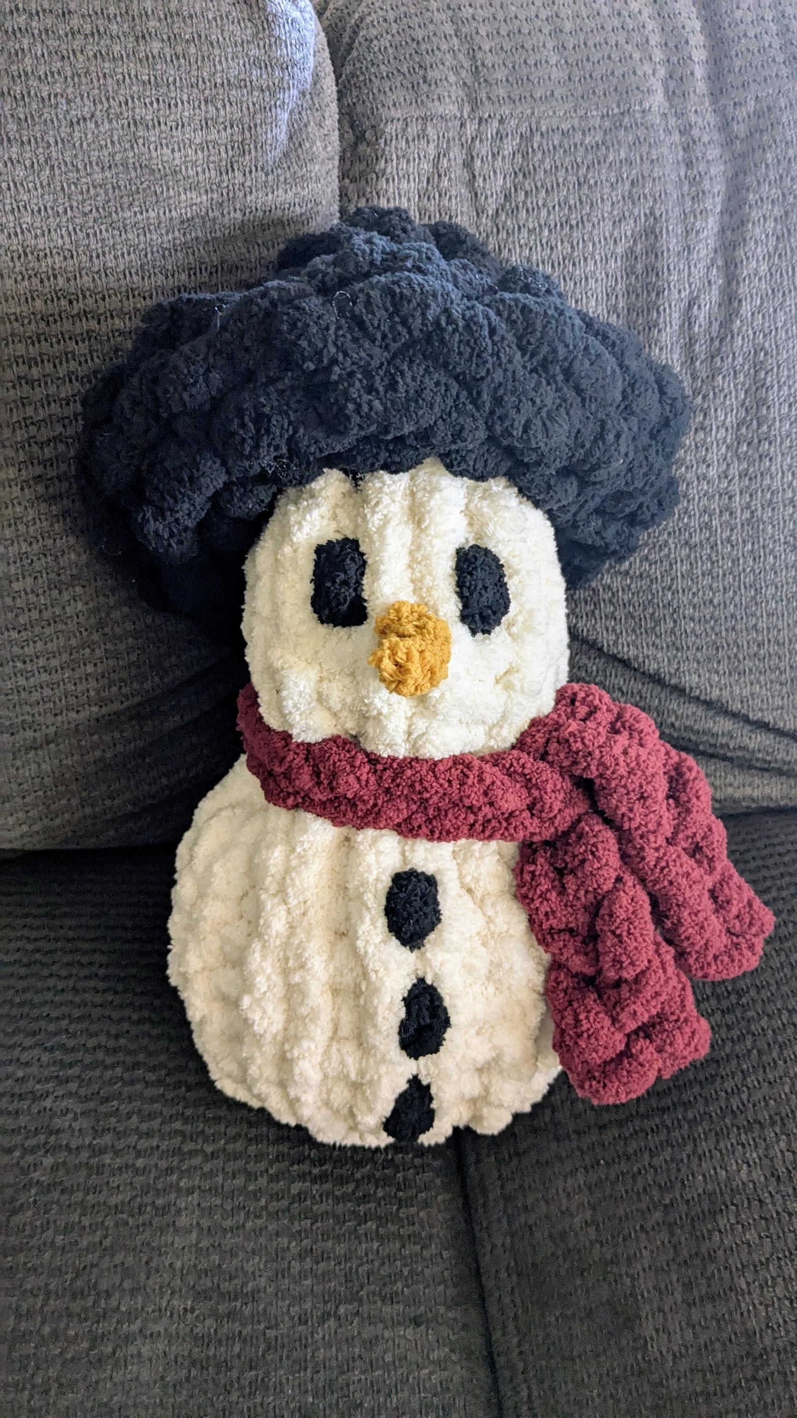 Handmade Chunky Knit Snowmen Pillows - Etsy