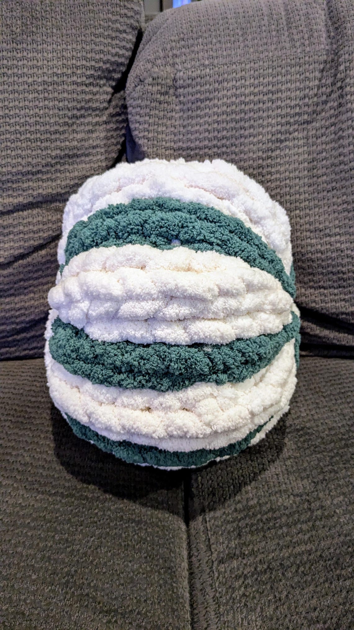 Large Seasonal Chunky Knit Peppermint Candy Throw Pillows - Etsy