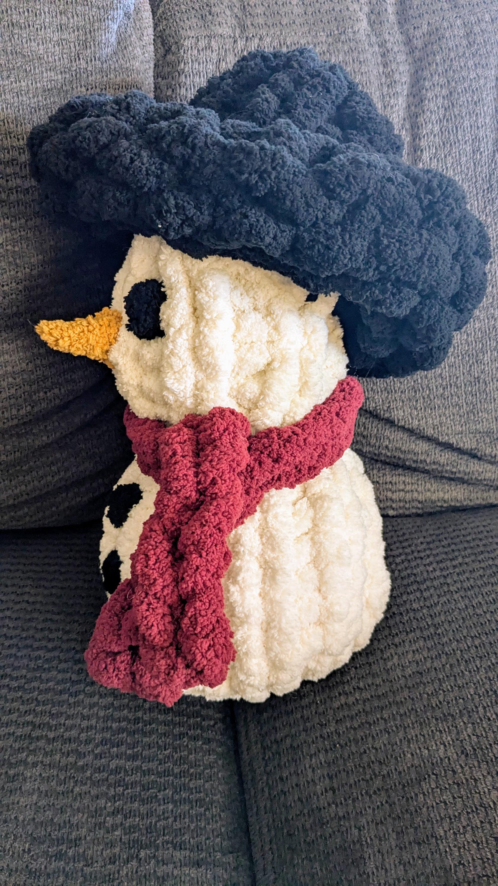 Handmade Chunky Knit Snowmen Pillows - Etsy