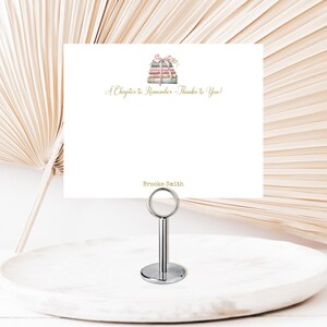 Book Thank You Note Card, Next Chapter Book Themed Birthday Thank You ...