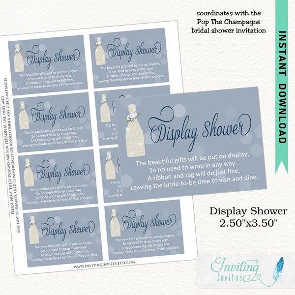 Display Wedding Shower Invitation - Etsy