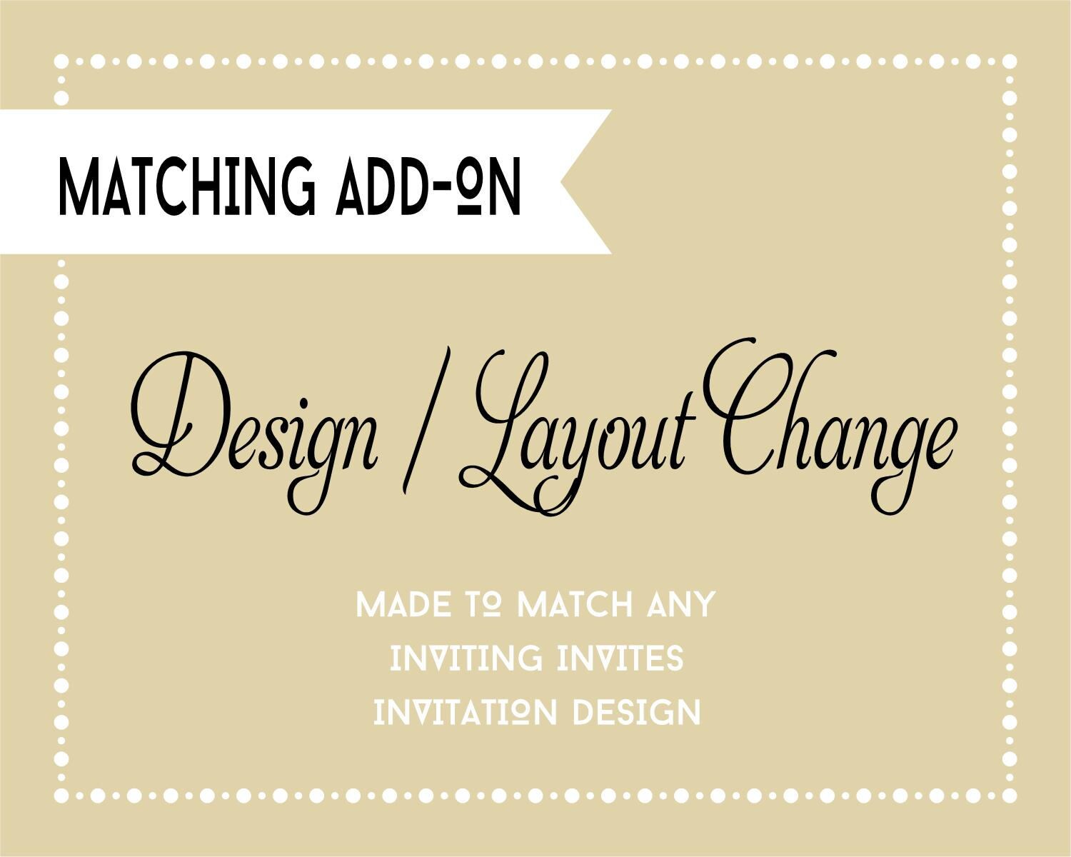 Design / Layout Change Request Printable Digital File - Etsy