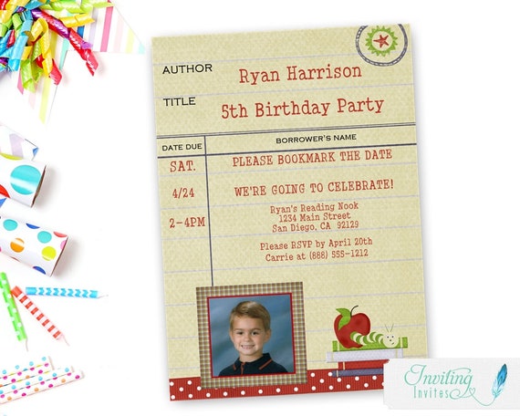 Library Card Invitation