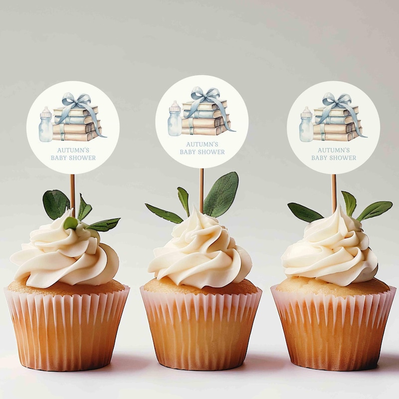 Book Cupcake Topper - Etsy