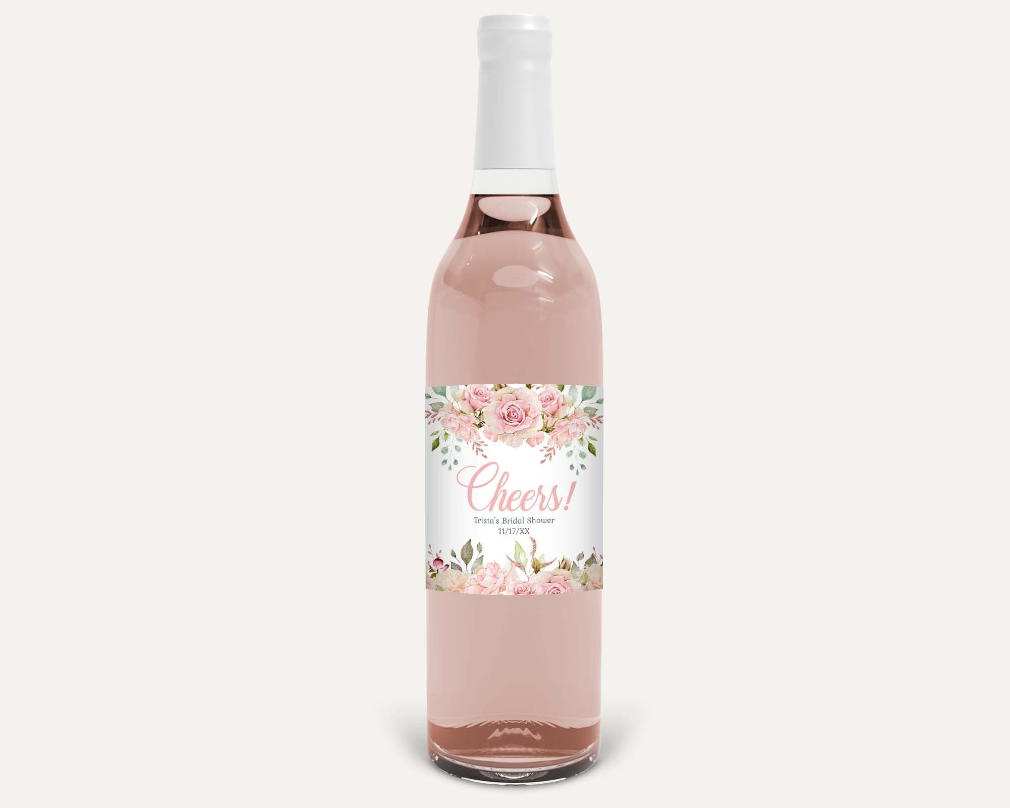 Mini Wine Bottle Label Sticker TEMPLATE, Mini and Regular Size, Matches ...