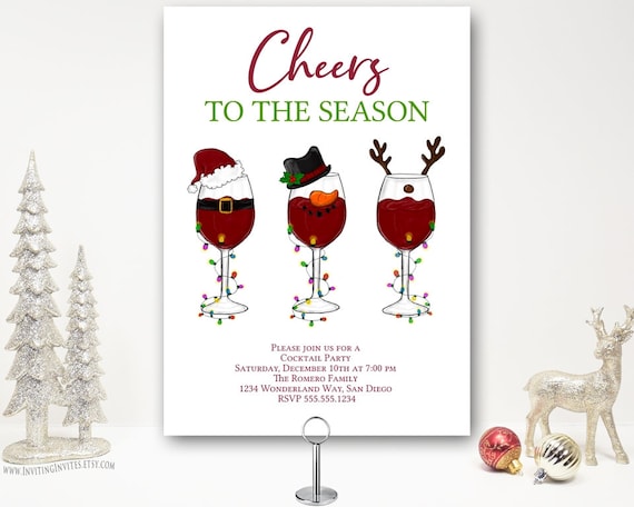 Office Christmas Party Template Christmas Party Invitation Holiday