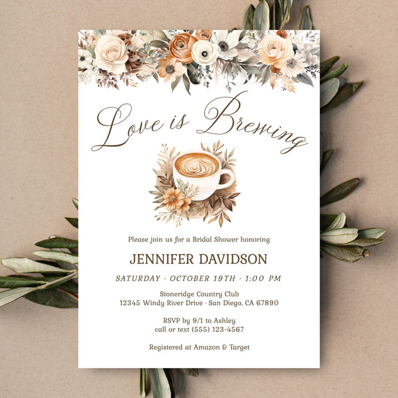 Coffee Invitation - Etsy