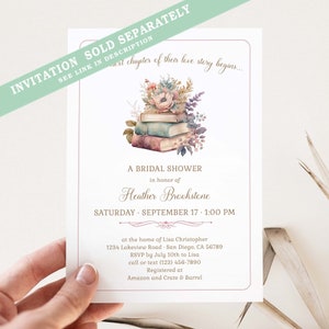 Book Themed Bridal Shower Welcome Sign, Next Chapter, Love Story Bridal ...