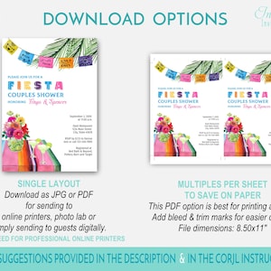 Fiesta Couples Shower, Fiesta Bridal Shower Invitation, Mexican Themed ...