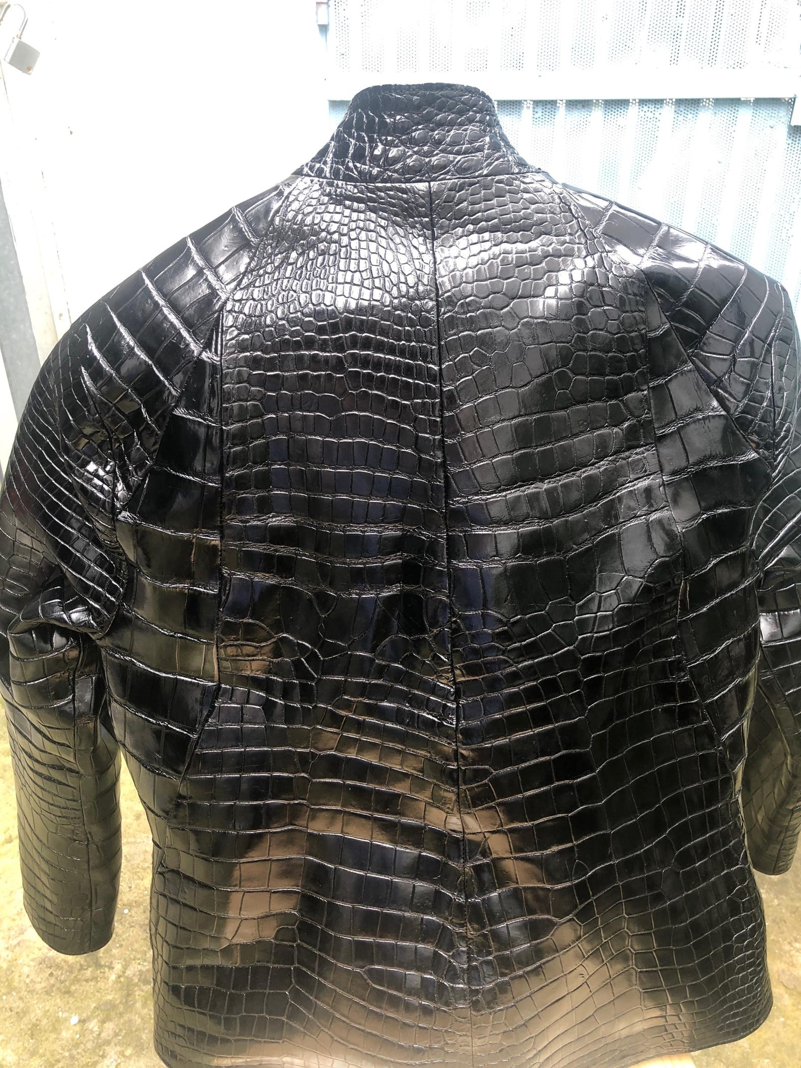 Luxury Genuine Crocodile Leather Jacket for Men – Custom Handmade Alligator Jacket – Premium ...