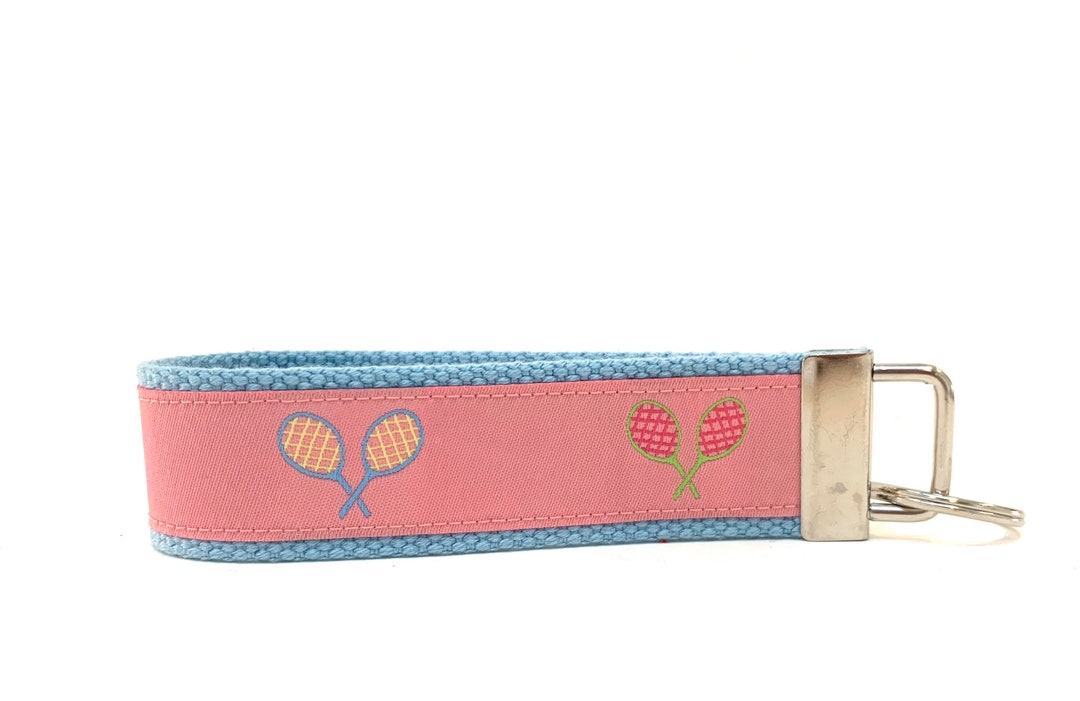 Pink Tennis Racquet Key Ring - Etsy