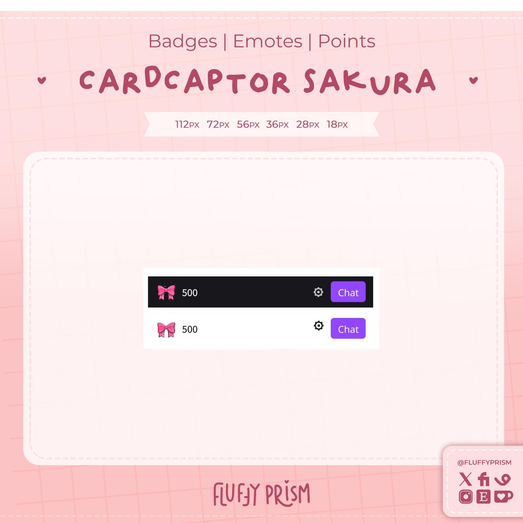 Cardcaptor Sakura: Badges | Channel Point | Emotes - Etsy
