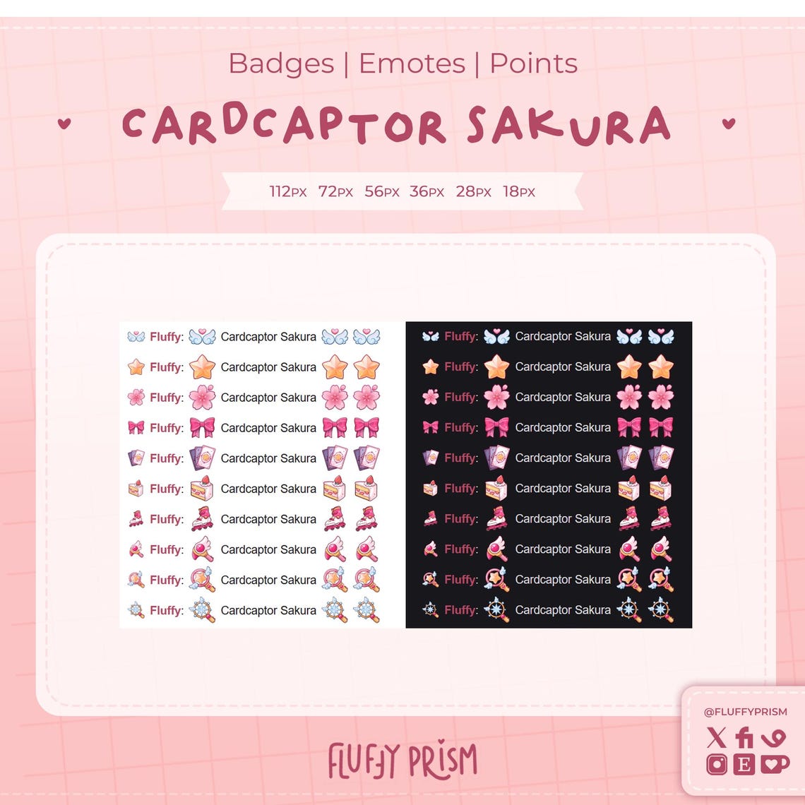 Cardcaptor Sakura: Badges | Channel Point | Emotes - Etsy