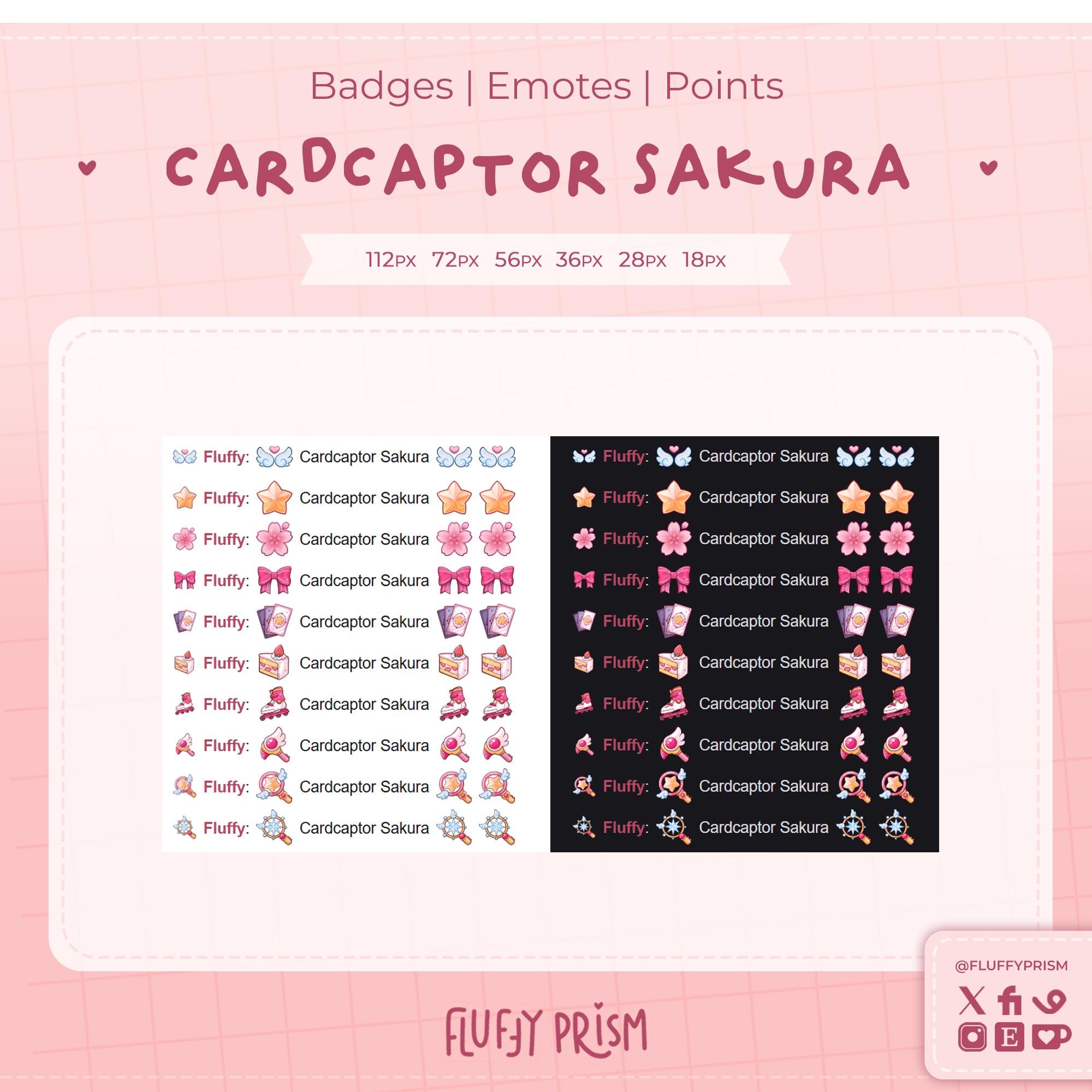 Cardcaptor Sakura: Badges | Channel Point | Emotes - Etsy